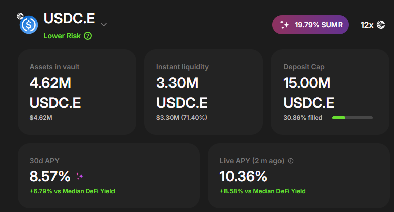 The Vault That’s Quietly Beating DeFi — USDC.E on Summer.fi | by ONJenny | Jul, 2025 | Medium
