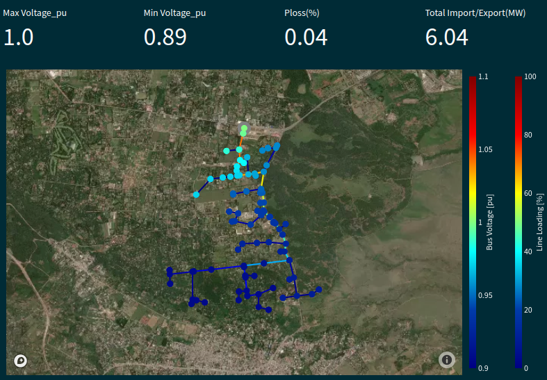 A web Application for Power System Analysis with Geospatial ...