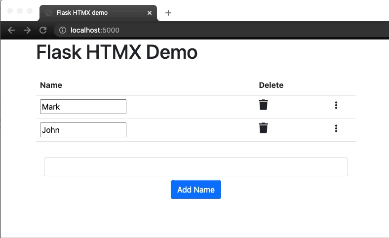 Flask and htmx | by Mark Barnett | Medium