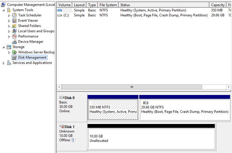 Windows Server Failover Clustering with shared storage deployment ...