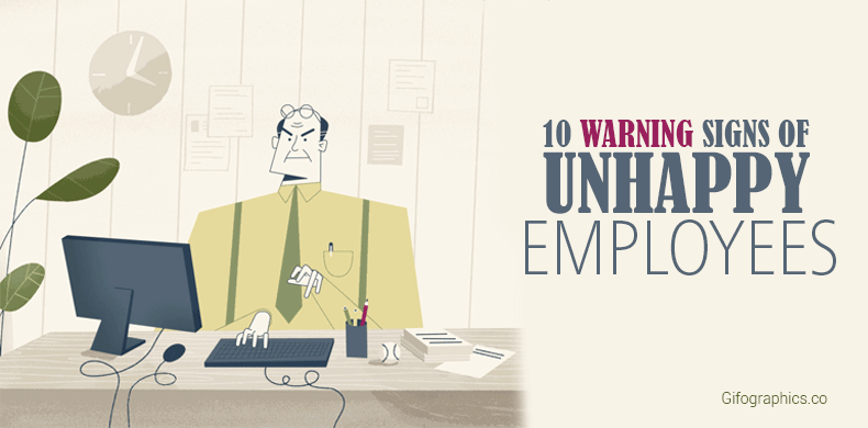 10 Warning Signs of Unhappy Employees | by Gifographics | Medium