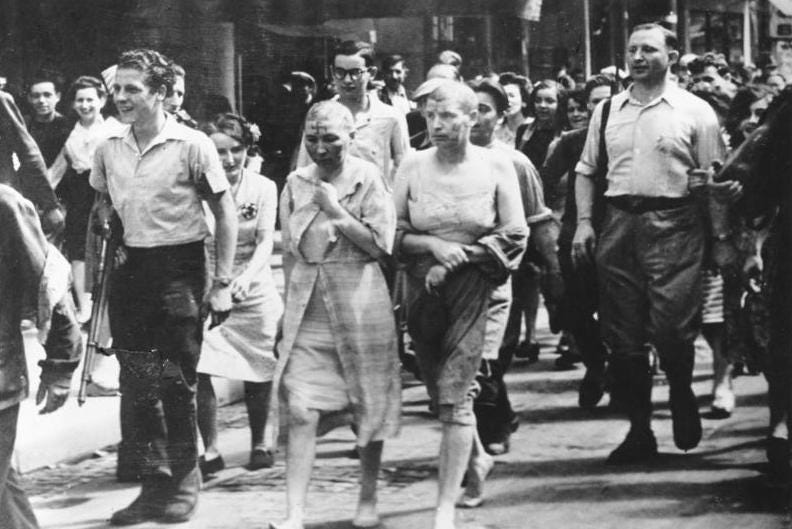 The Infamous Shaving of Nazi Collaborators | by Reginald Ben-Halliday ...
