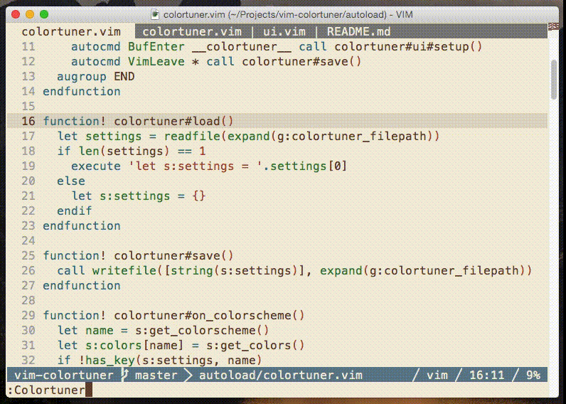Colortuner | by Alex R. Young | usevim | Medium