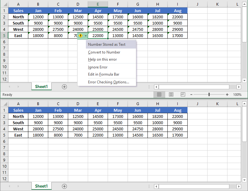 Cvbnet Convert Excel Cell Values From Text To Number Or From Number To Text By Alice Yang 2709