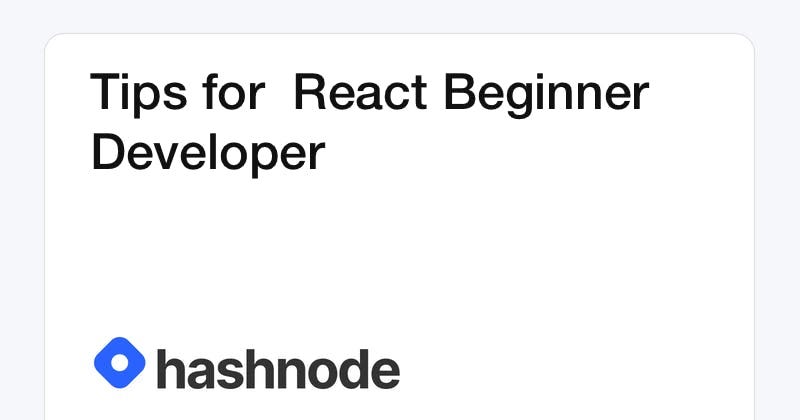 Tips for React Beginner Developer | by deepak chandra | Medium