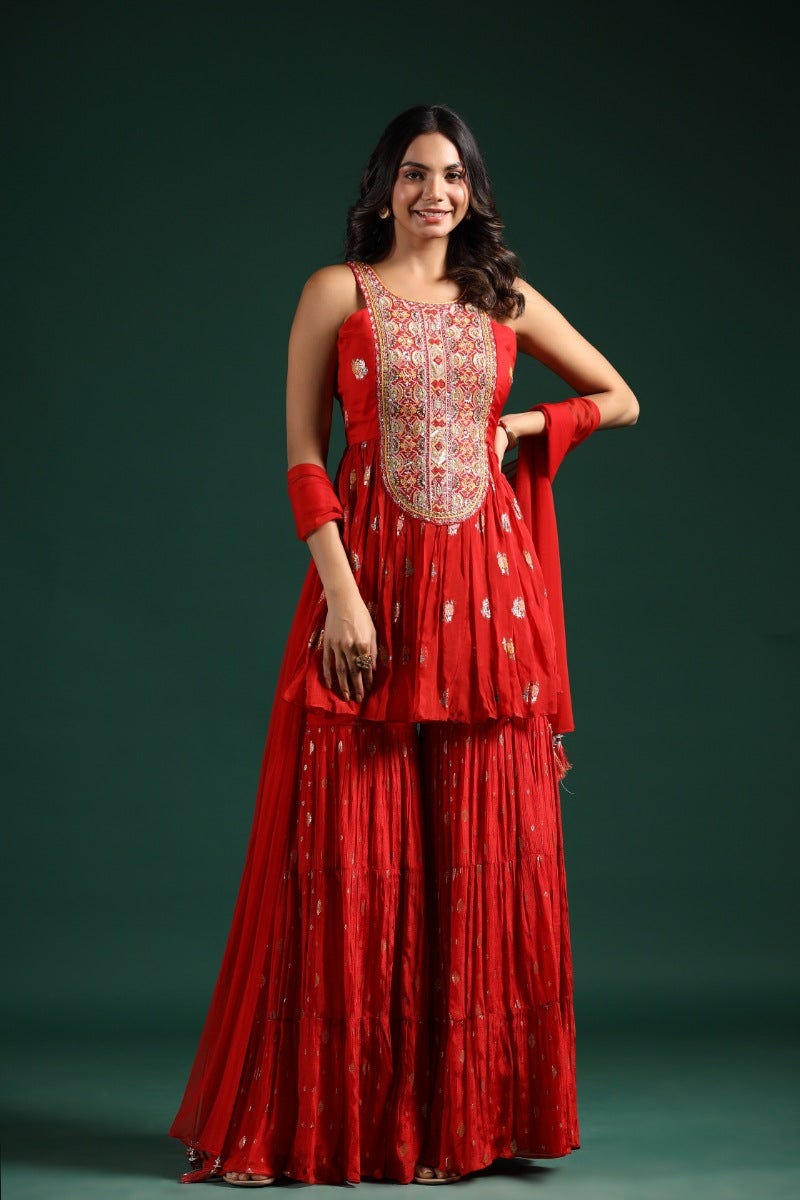 Pratapsons Collections: Exquisite Kurtas and Shararas that Elevate ...