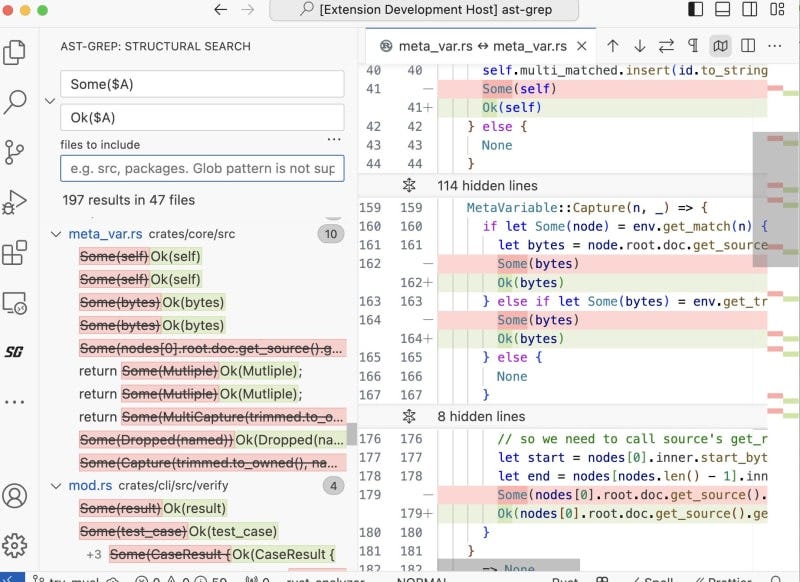 ast-grep VSCode: A Powerful Tool for Structural Search and Replace | by Herrington Darkholme ...
