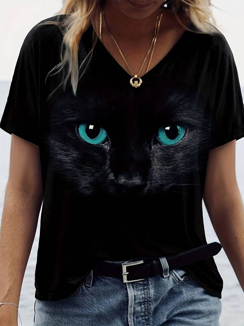 Meow-tastic Gifts: Top Reasons Cat Print T-Shirts Are a Hit with Cat ...