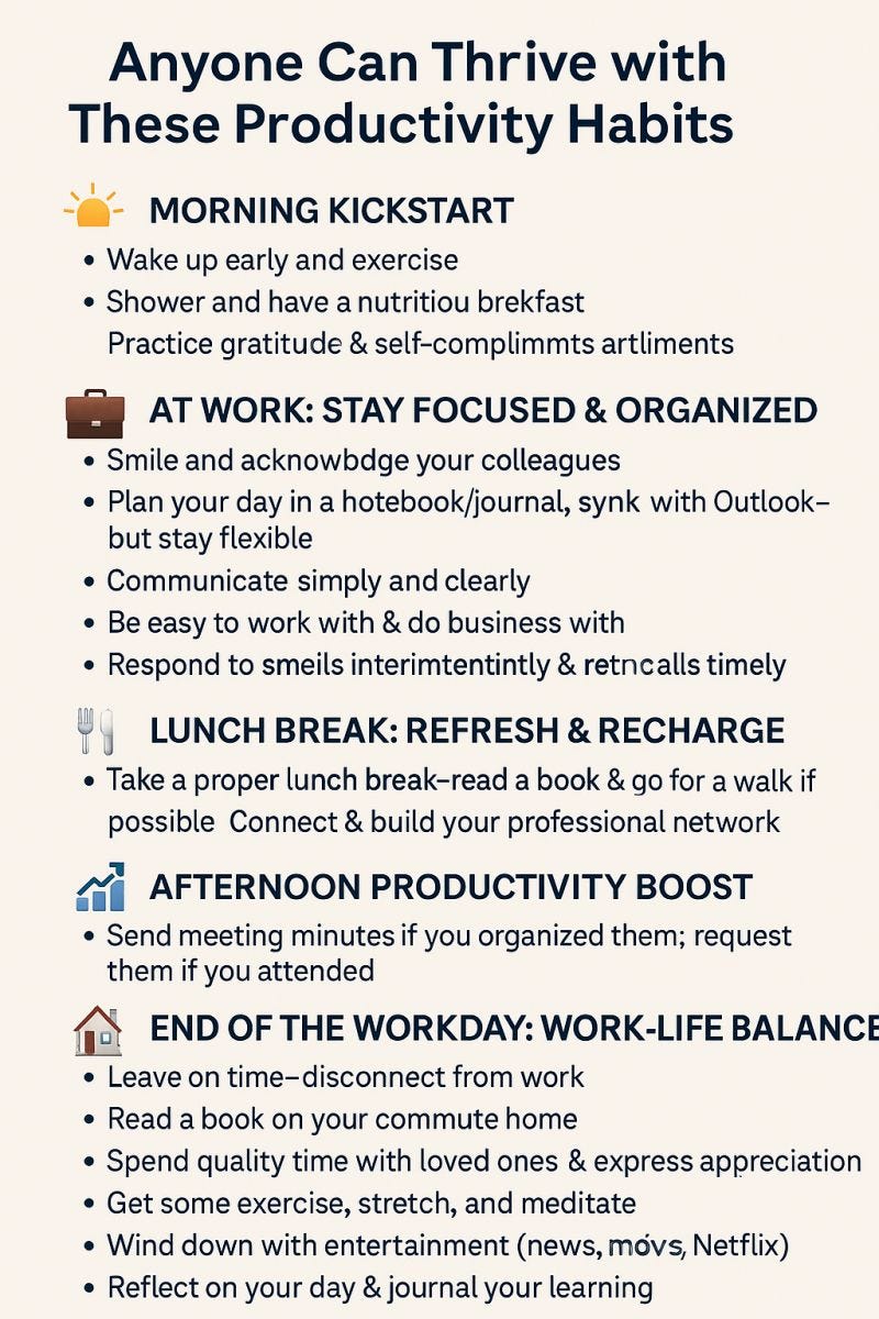 Every professional can shine with these productivity habits | by Alok ...