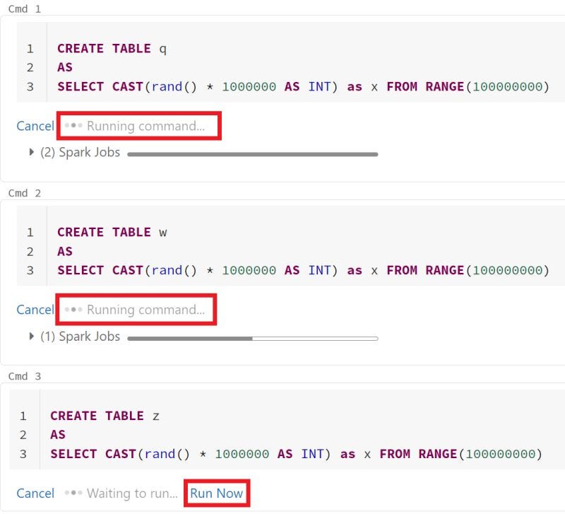Parallel Execution Of Sql Cell In Databricks Notebooks By Human Talks 6124