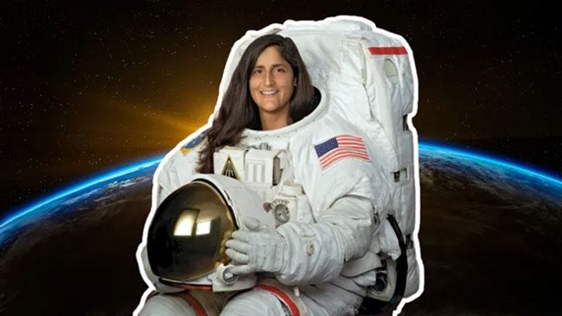 Sunita Williams: Space Odyssey Extended — Vacation Vibes or Mission Marathon? | by ATHARV AMBADE ...