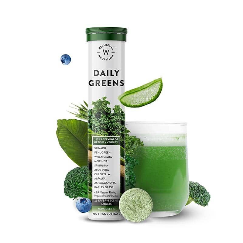 Wellbeing Nutrition Daily Greens Multivitamin Effervescent Tablets | by ...