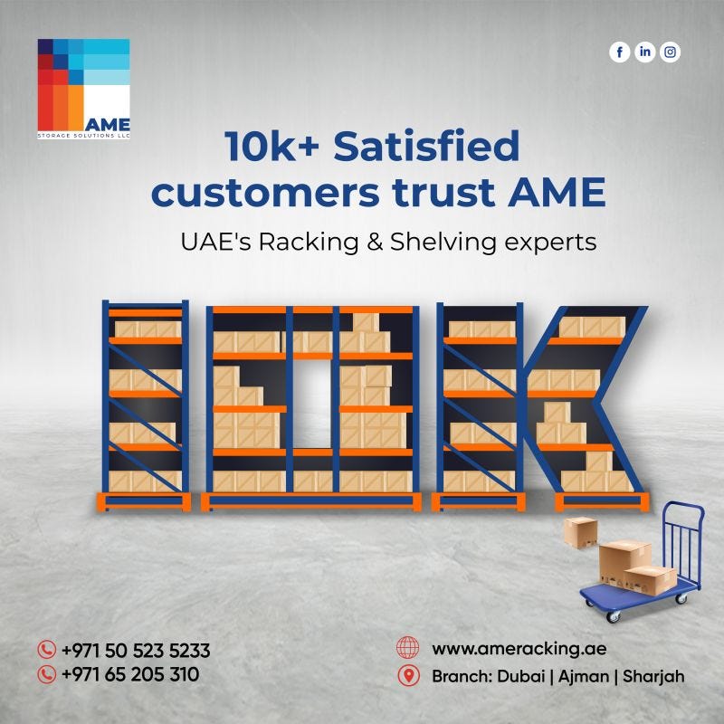 Ame Racking : Unveiling the Best Racking & Shelving Provider in UAE ...