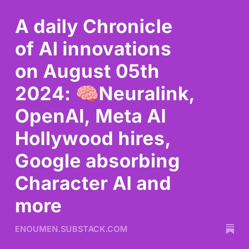 A daily Chronicle of AI innovations: 🧠Neuralink, OpenAI, ⚖️ Elon Musk ...