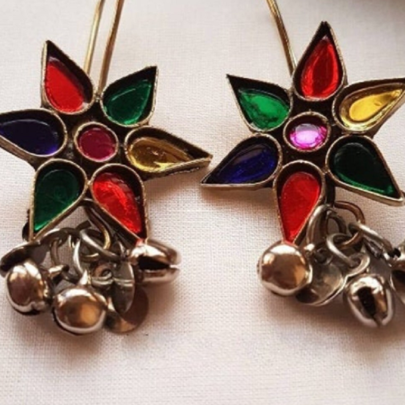 Afghan Flower Earing - Inayah Pasha - Medium