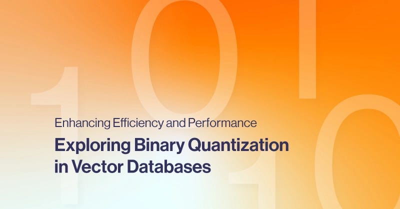 Exploring Binary Quantization in Vector Databases | by Martin Summer | Medium