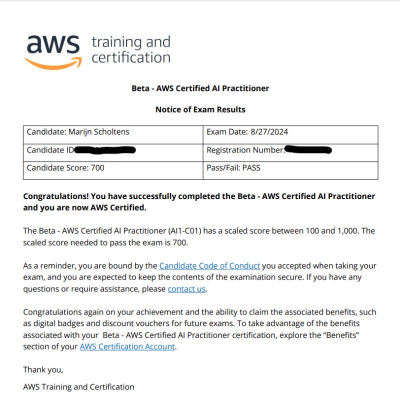 How to pass the new AWS Certified AI Practitioner Exam | by Marijn ...