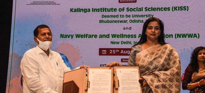 KISS & Indian Navy’s NWWA Enter Pact; To Work Towards Tribal Students ...