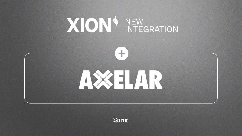 XION 생태계: AXELAR 통합. XION은 Axelar를 통합하여 튜링 완전성을 갖춘 업계를 선도하는… | by Xion ...