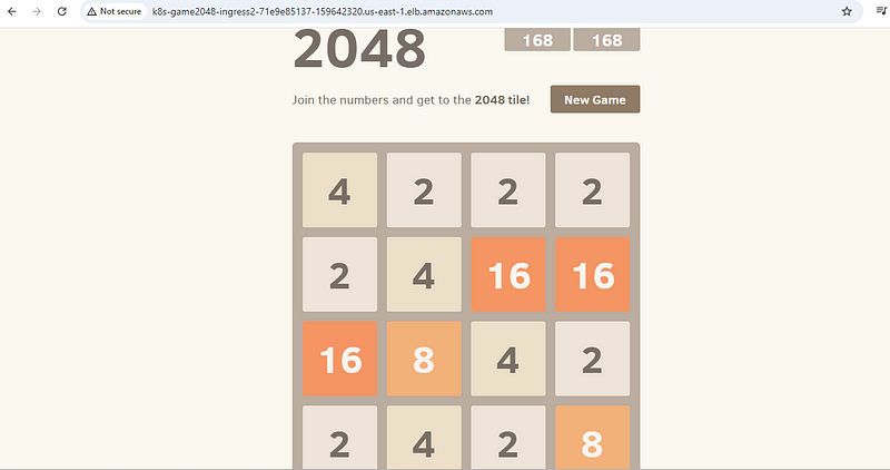 Deploying a Serverless 2048 Game Using AWS EKS and Fargate | by Mathangi S | May, 2025 | Medium