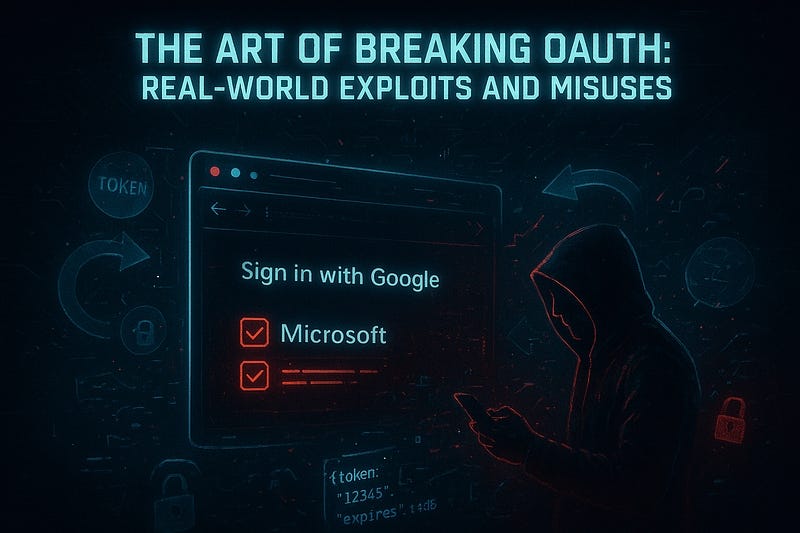 The Art of Breaking OAuth: Real-World Exploit and Misuses | by Aenosh Rajora | Oct, 2025 ...
