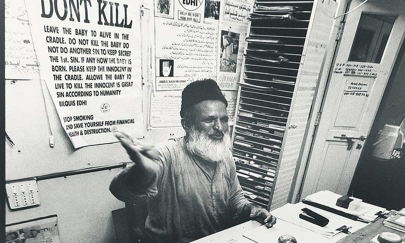 Edhi: The Angel of Mercy. “NO RELIGION IS HIGHER THAN HUMANITY.” | by ...