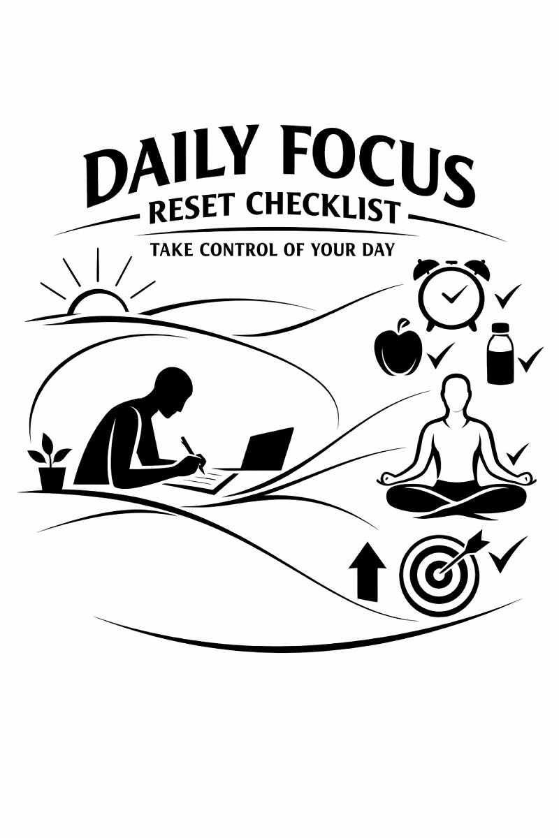 Daily Focus Reset Checklist | by Flowsdigital | Medium