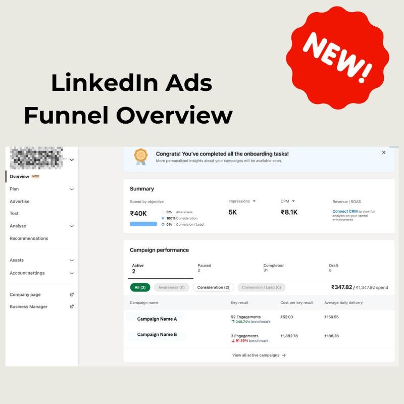 LinkedIn Ads Just Got Smarter with the New Overview Tab! | by Umesh ...