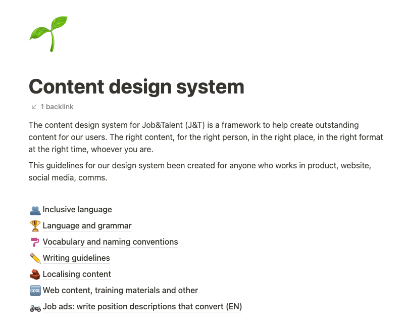 The Job&Talent content design system: one global voice | by Byron | Jan ...