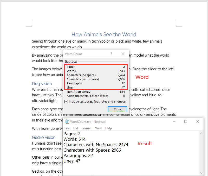 C#/VB.NET: Count the Number of Pages, Words, Characters, Paragraphs and Lines in Word Documents ...