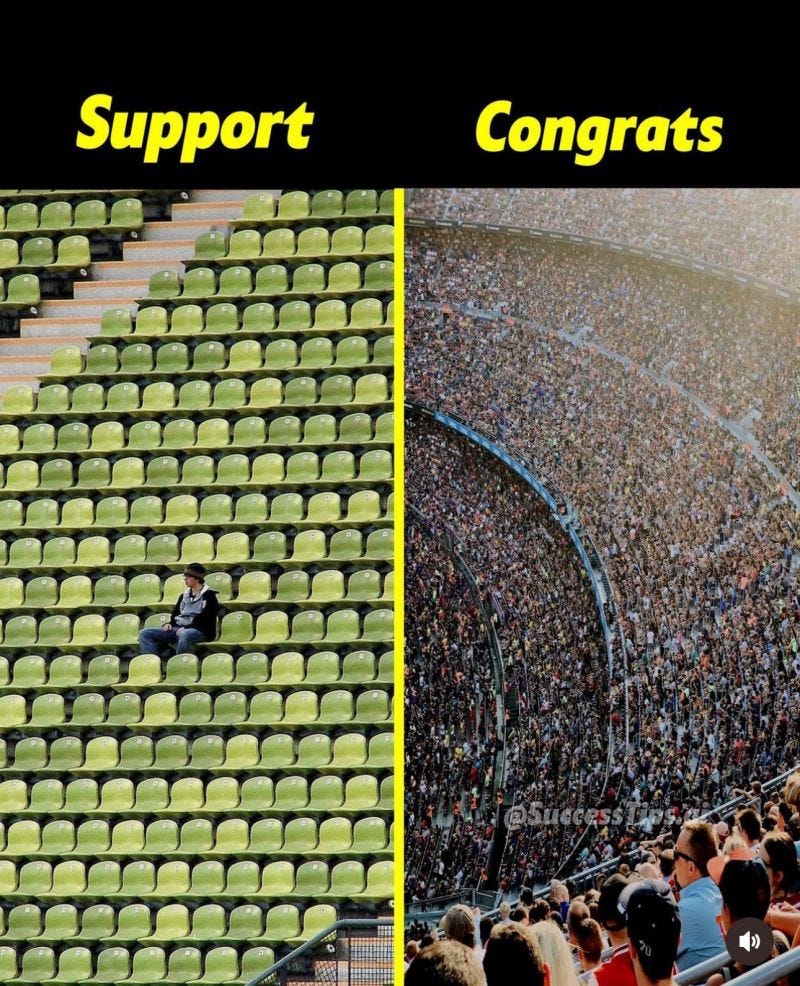 Support Vs Congratulations… - Ahmad J. Naous Ph.D,CPSSE - Medium