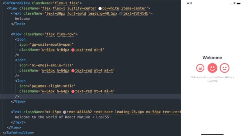 Using UnoCSS in a React Native project | by roniee | Medium