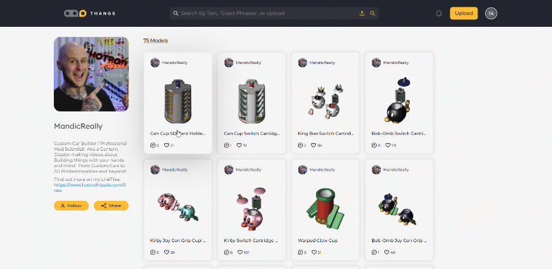 How to use social features on Thangs | by Thangs 3D | Thangs3D