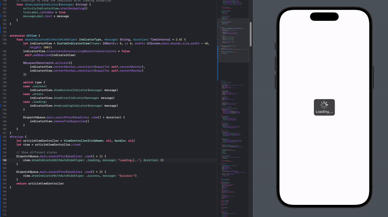 Real-time Preview in UIKit: Building a Custom Indicator View with Xcode Preview | by Dustin ...