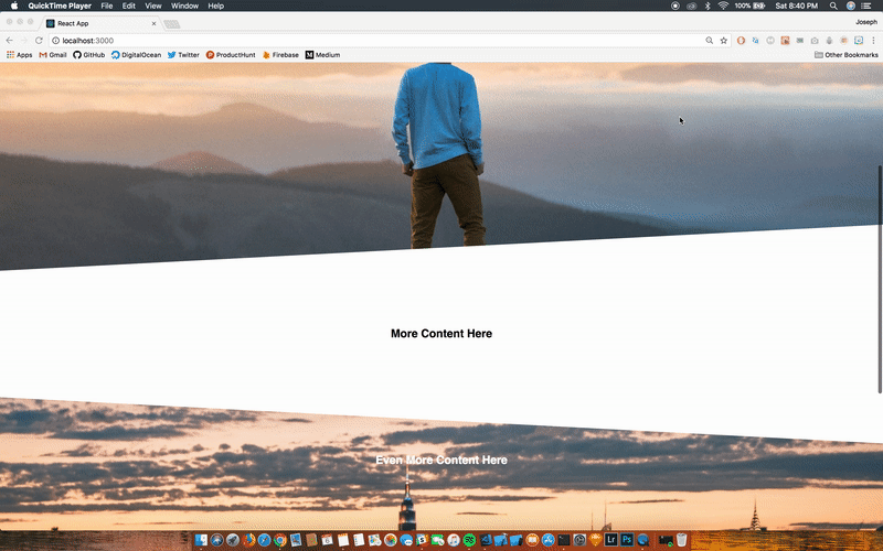 Learn how to make skewed containers in react. | by Joseph Maxim | Medium