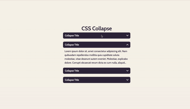 Building a Pure CSS Collapsible (Accordion) Using Radio Buttons No ...