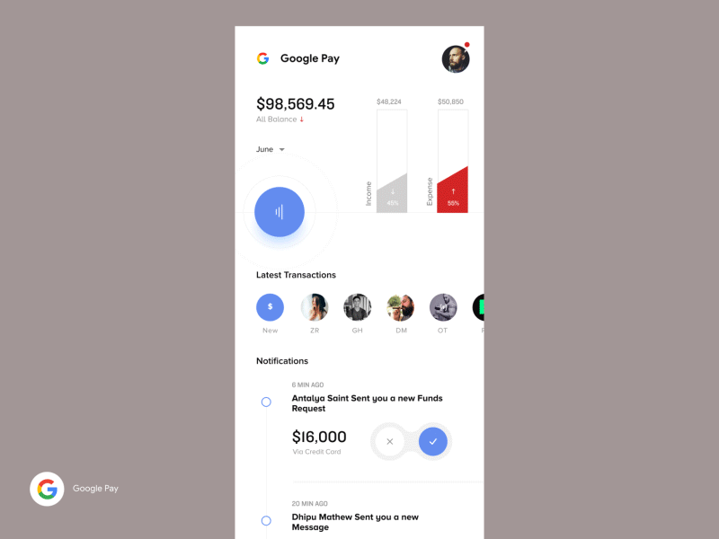 Google Pay — Redesign UX New Concept | by Dhipu Mathew _ _ ️ ...