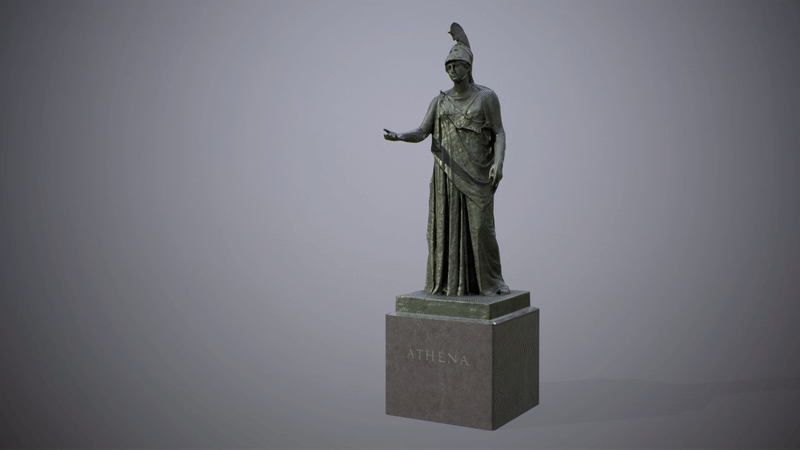 Recreating the Athena Statue Using Photogrammetry, ZBrush & Marmoset ...
