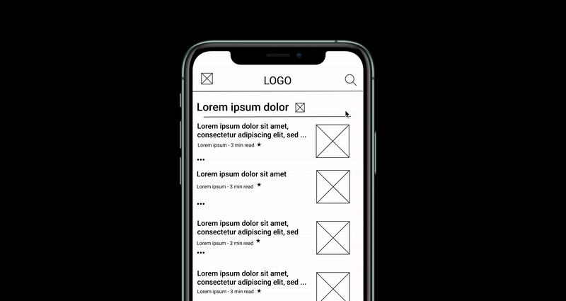 A wireframe exercise. The design of applications has been… | by ...