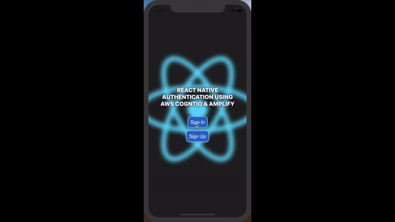 React Native Authentication Using AWS Cognito & Amplify | by Pierre Hedkvist | The Startup | Medium
