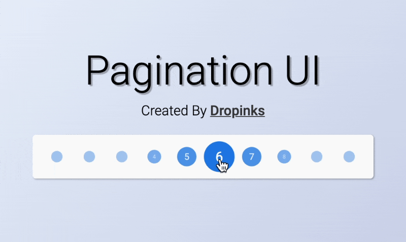 Pagination interaction in CSS3. Fun interaction with pagination using… | by Dropinks | Medium