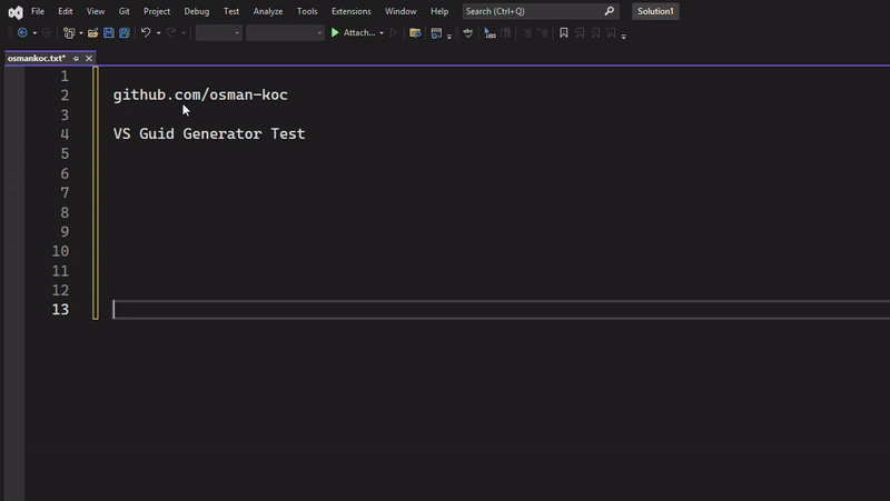 Coding Convenience: Open Source Guid Generation Extensions for VS & VS ...