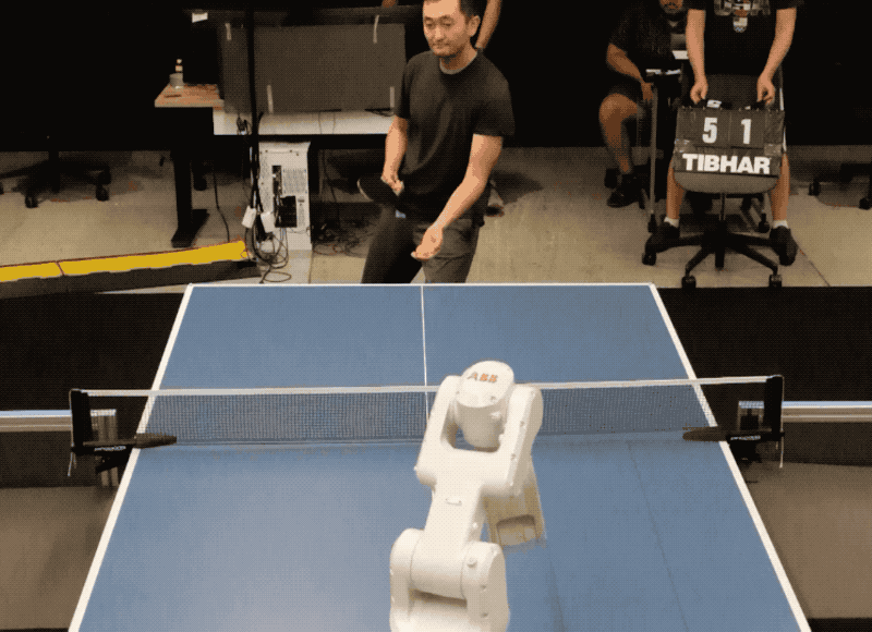 Google just released an AI table tennis robot champion (Amazing demos ...