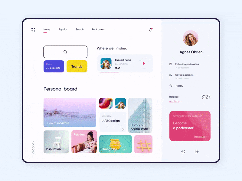 Bright and Fantastic Dashboard UI Design Ideas | TMDesign