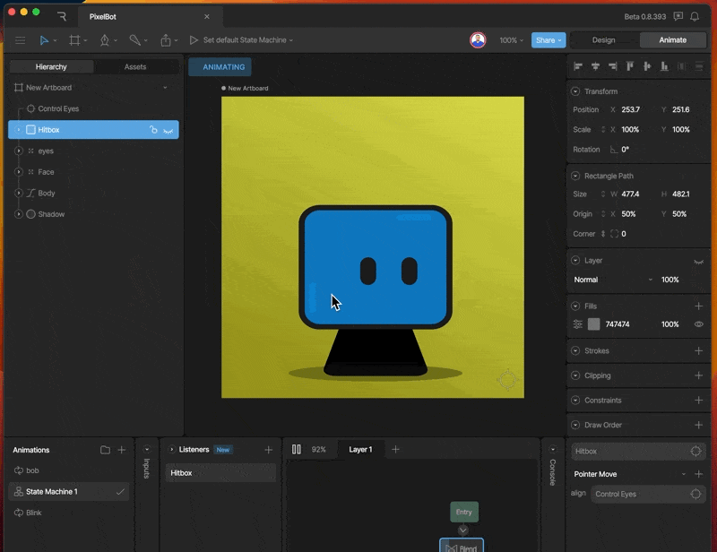 Interactive animation with Rive.app | by Chris Etling | Medium