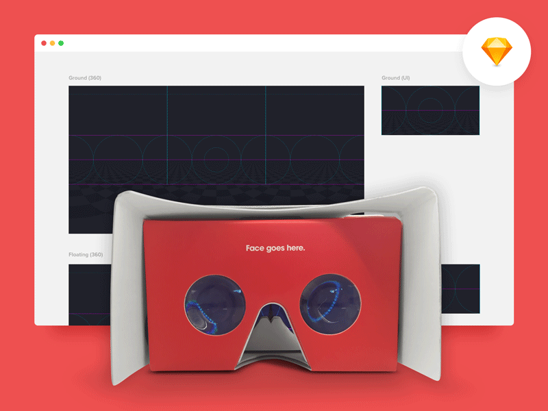 Sketch template for VR app design | by Sam Applebee | Kickpush design