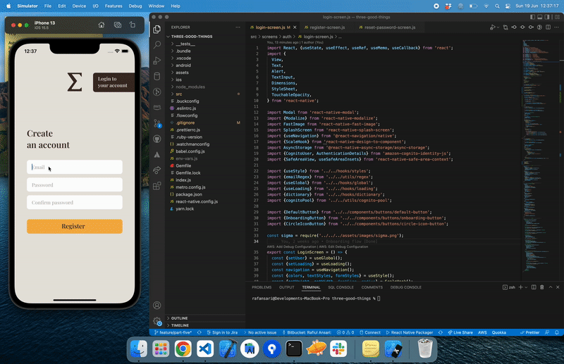 Building A React Native App Part V Authentication Using Aws Cognito By Rafiul Ansari
