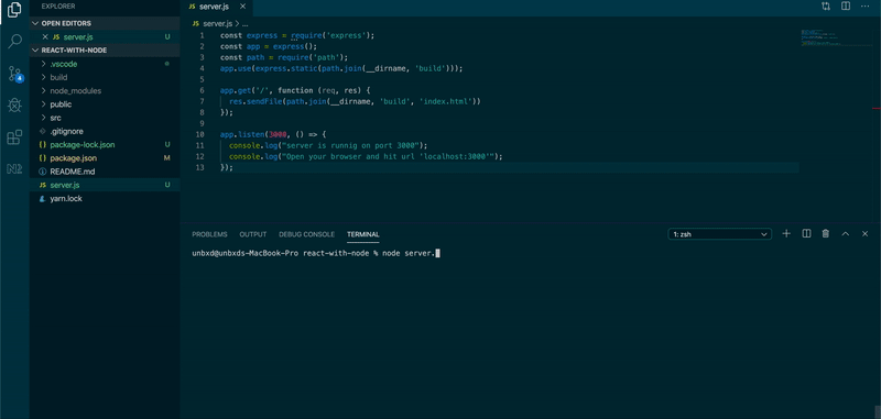 Serve The React Application By Node Serveradd Node Server In React App By Shubham Verma Medium