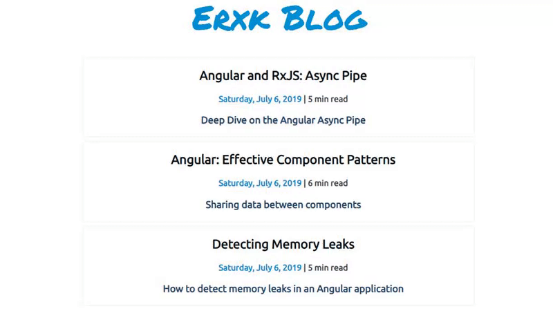 Angular And Headless Cms Build A Blog With Angular And By Erxk Itnext
