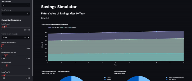 Savings Simulator with Streamlit, NumPy, Pandas, and Plotly | by ...